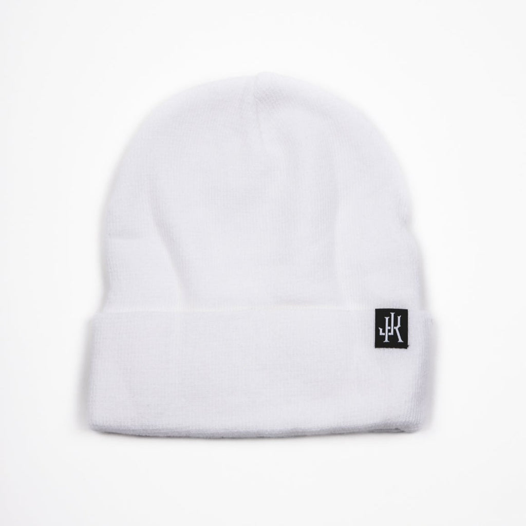 JK Beanie - White – Merch Method, Inc
