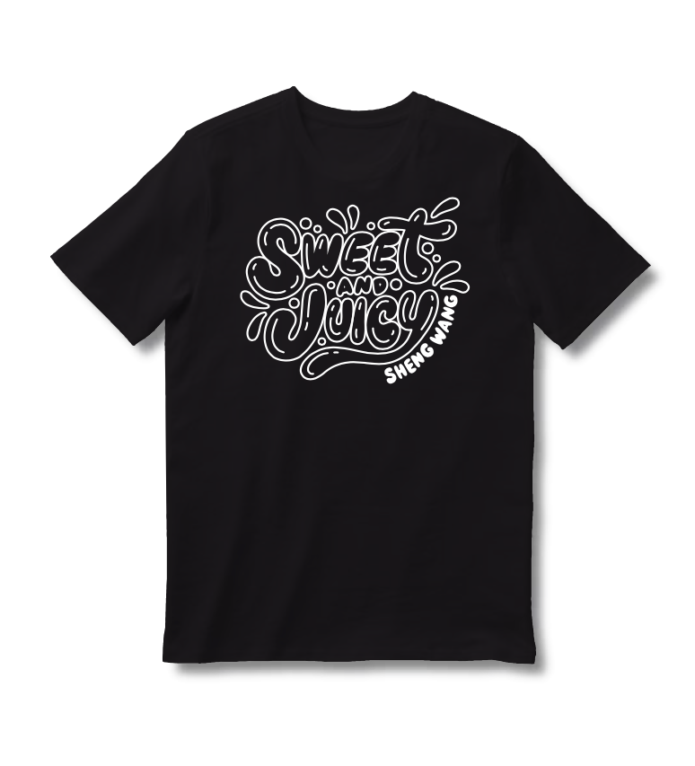Sweet and Juicy Black Tee – Merch Method, Inc